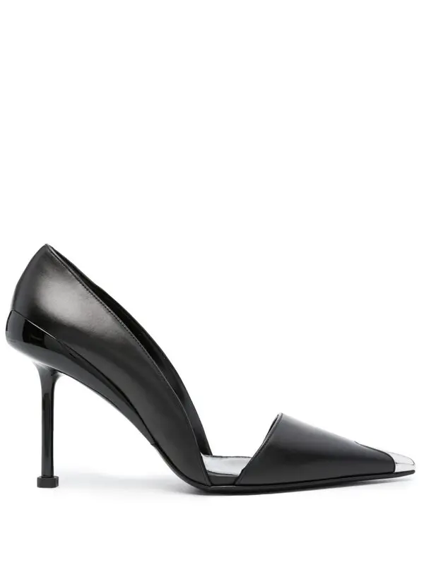Alexander McQueen Punk Leather Pumps - Black