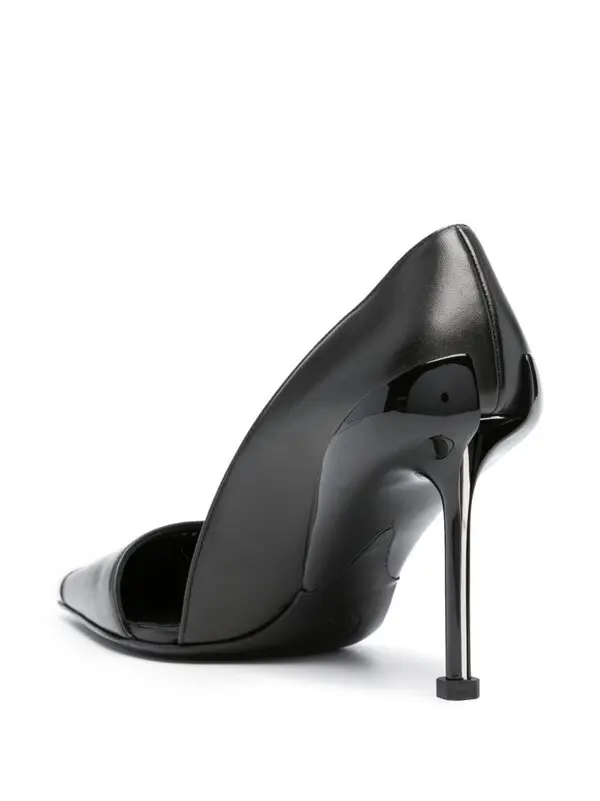Alexander McQueen Punk Leather Pumps - Black