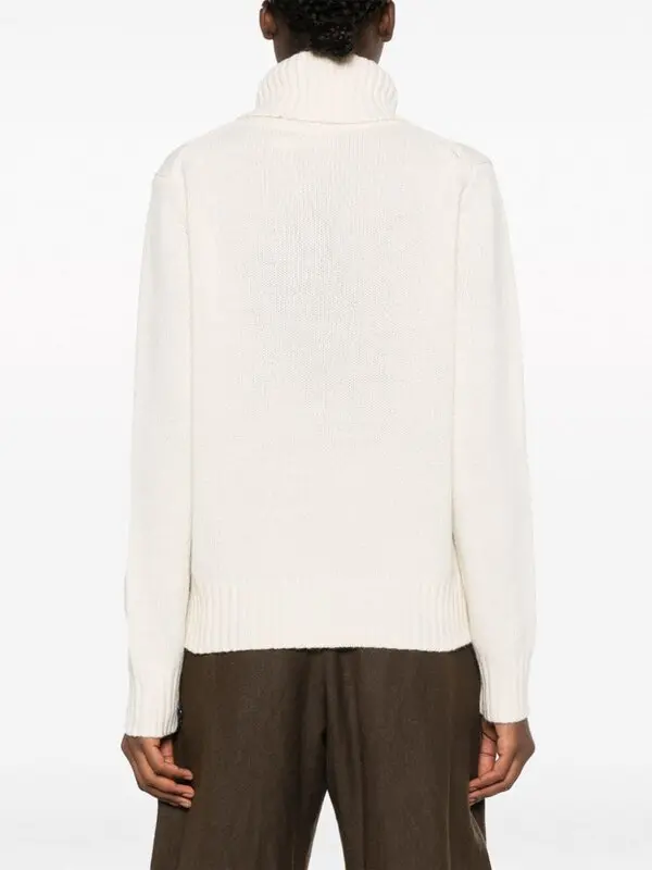 Polo Ralph Lauren Roll-neck Wool Jumper - White