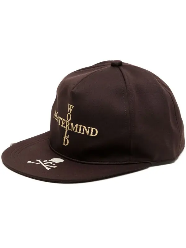 MASTERMIND WORLD Logo-embroidered Cap - Brown
