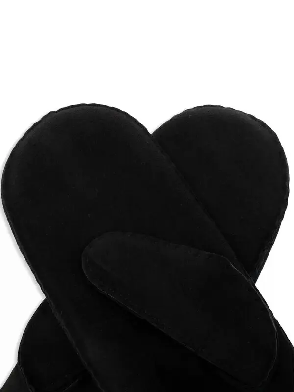 UGG Logo-embroidered Shearling Mittens - Black