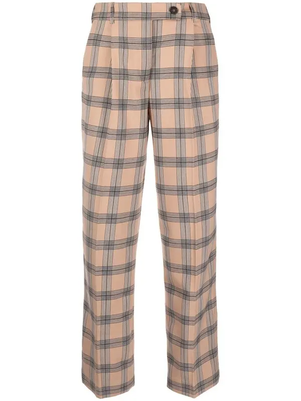 Zimmermann Luminosity Checked Tailored Trousers - Neutrals