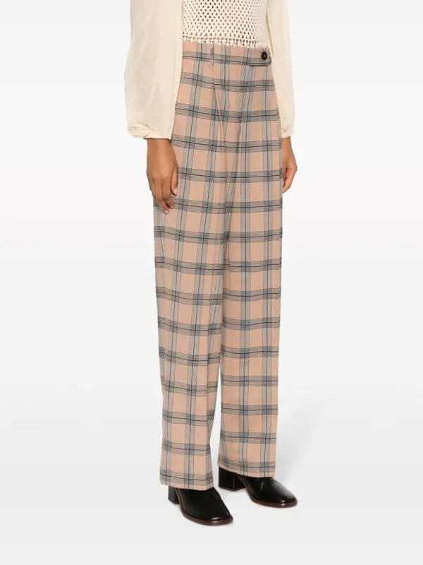 Zimmermann Luminosity Checked Tailored Trousers - Neutrals