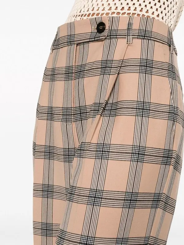 Zimmermann Luminosity Checked Tailored Trousers - Neutrals