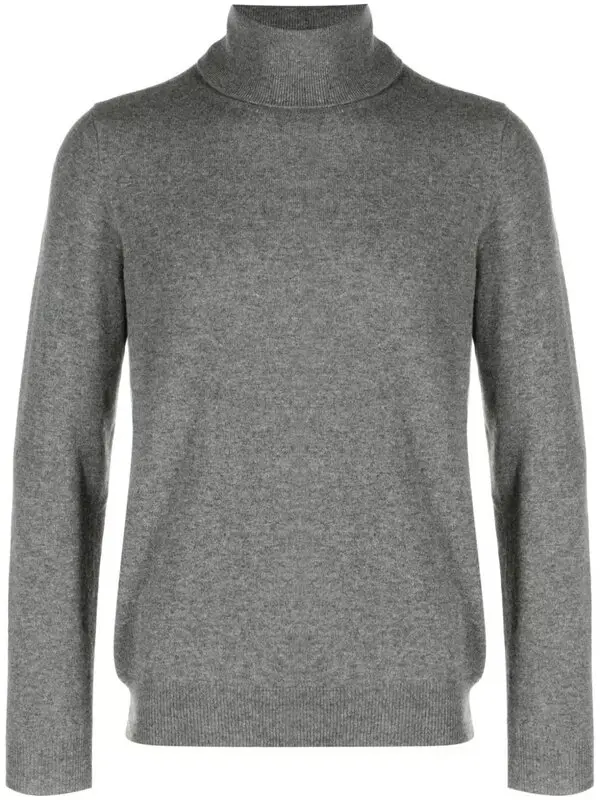 ZANONE Mélange-effect Roll-neck Jumper - Grey
