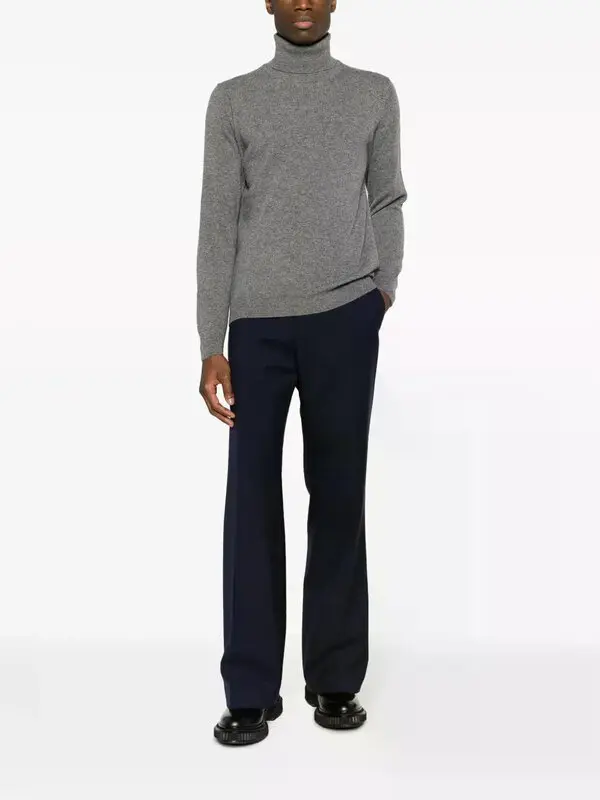 ZANONE Mélange-effect Roll-neck Jumper - Grey