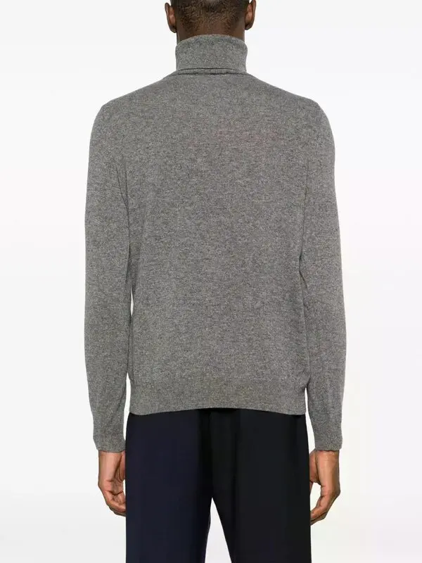 ZANONE Mélange-effect Roll-neck Jumper - Grey