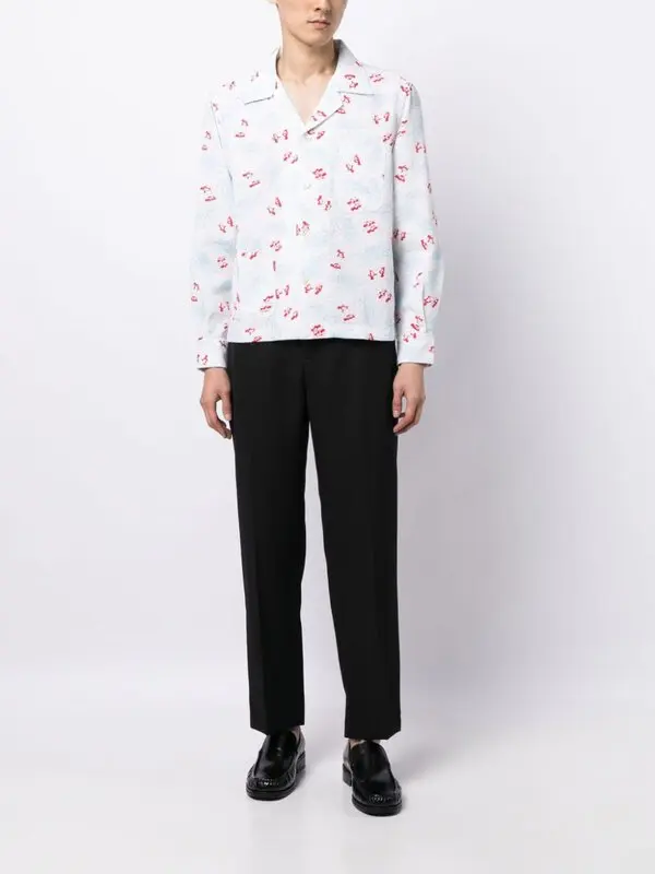 BODE Graphic-print Cotton Shirt