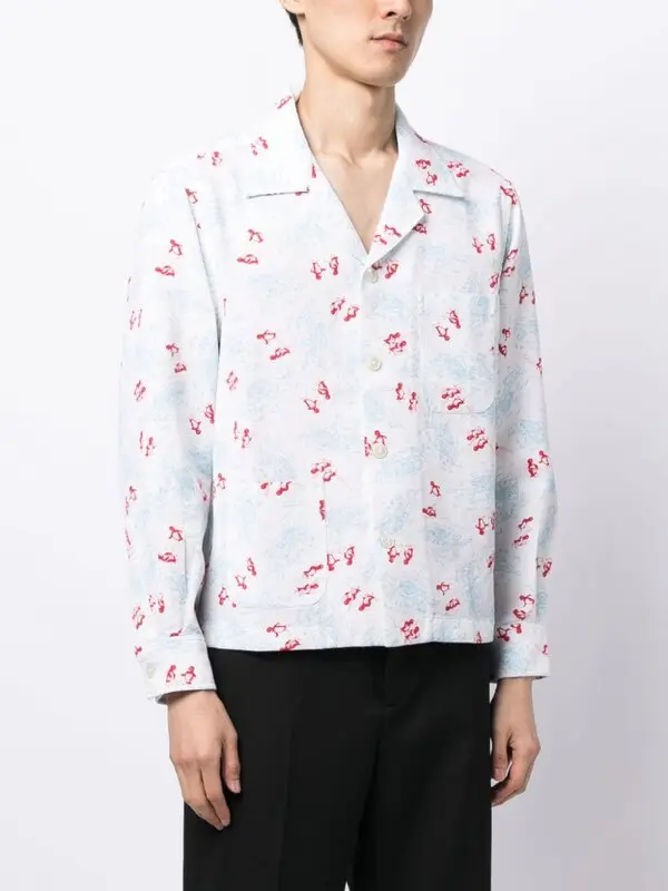 BODE Graphic-print Cotton Shirt
