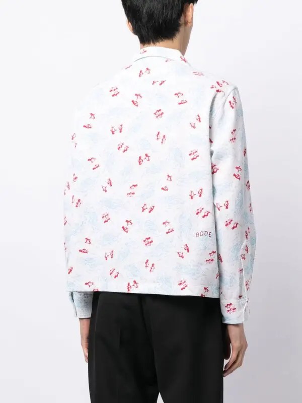 BODE Graphic-print Cotton Shirt