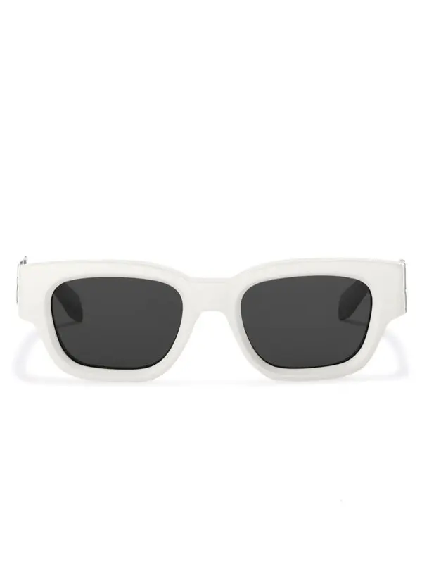 Palm Angels Posey Rectangle Sunglasses - White