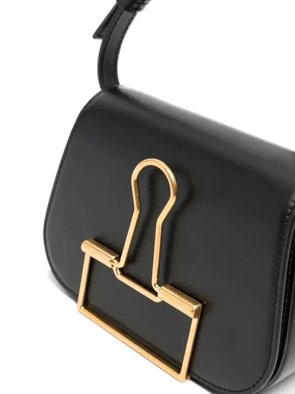 Off-White Binder Clip Shoulder Bag - Black