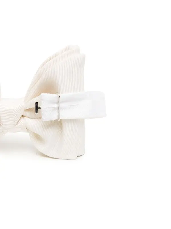 TOM FORD Textured Silk Bow Tie - White