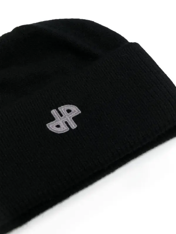 Patou Logo-patch Merino-cashmere Beanie