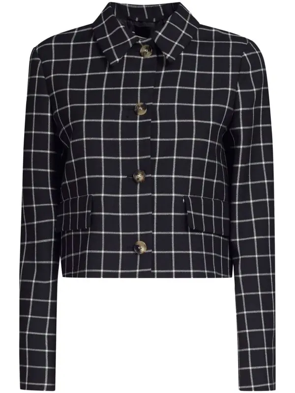 Marni Checked Virgin-wool Jacket - Black