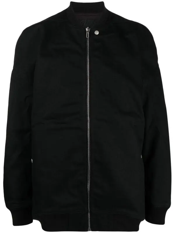 Rick Owens Cotton Bomber Jacket - Black