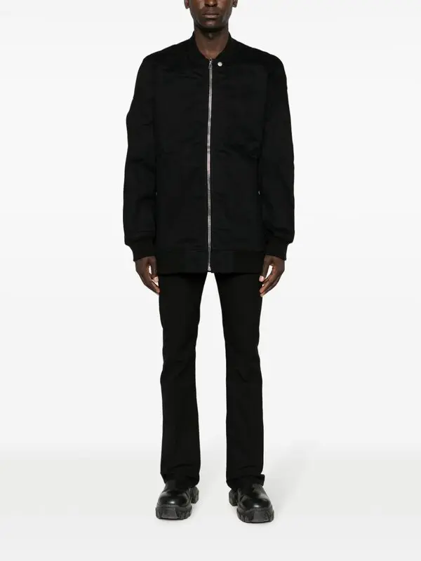 Rick Owens Cotton Bomber Jacket - Black