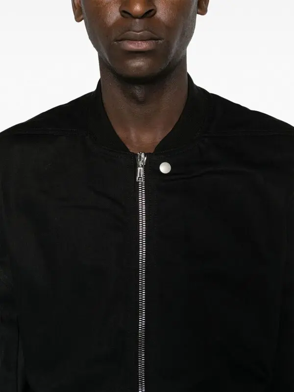 Rick Owens Cotton Bomber Jacket - Black