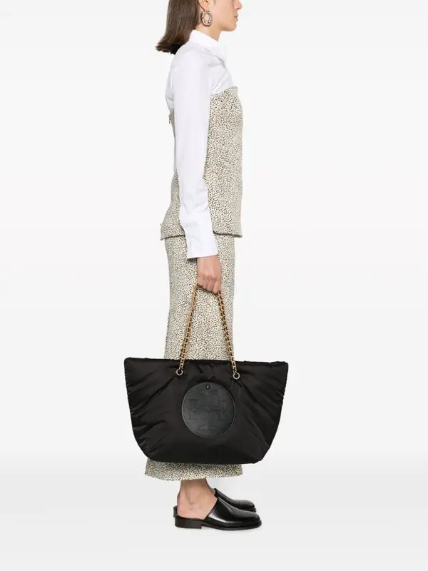 Tory Burch Ella Chain Soft Tote In Black - 39% Off | Editorialist
