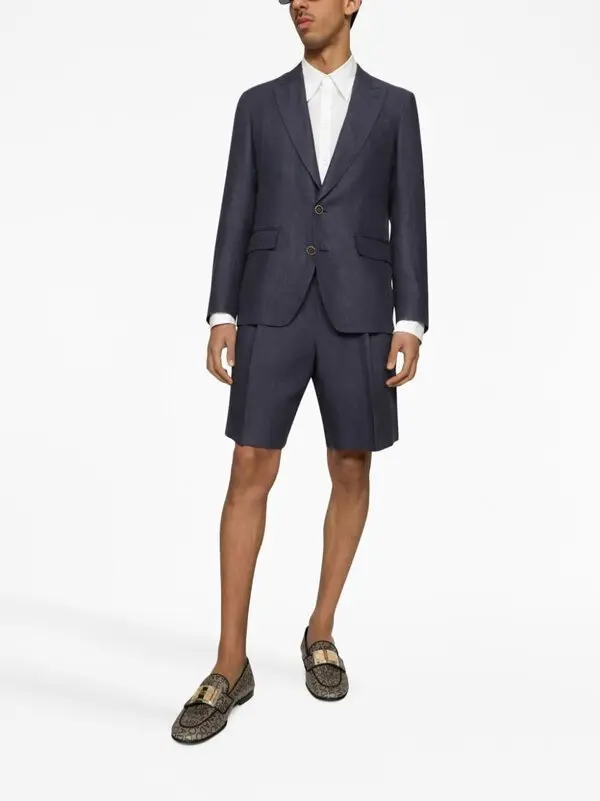 Dolce & Gabbana Tailored Linen Shorts - Grey