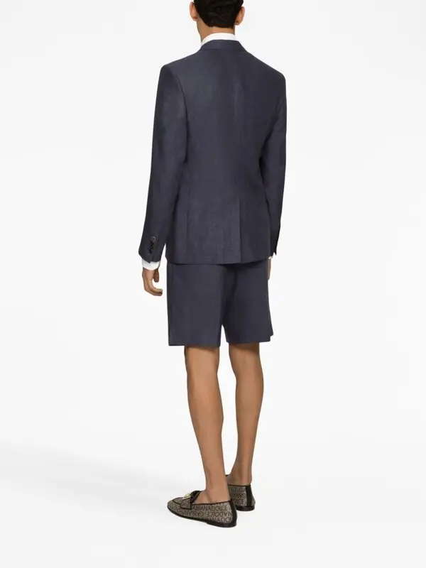 Dolce & Gabbana Tailored Linen Shorts - Grey