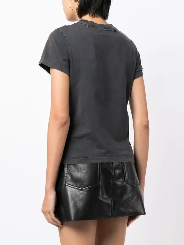 COURREGES Logo-patch T-shirt - Grey