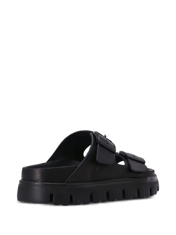 BIRKENSTOCK Papillio Arizona Buckled Slides - Black