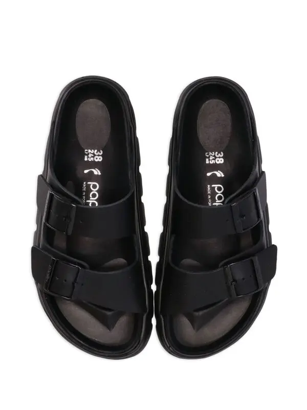 BIRKENSTOCK Papillio Arizona Buckled Slides - Black