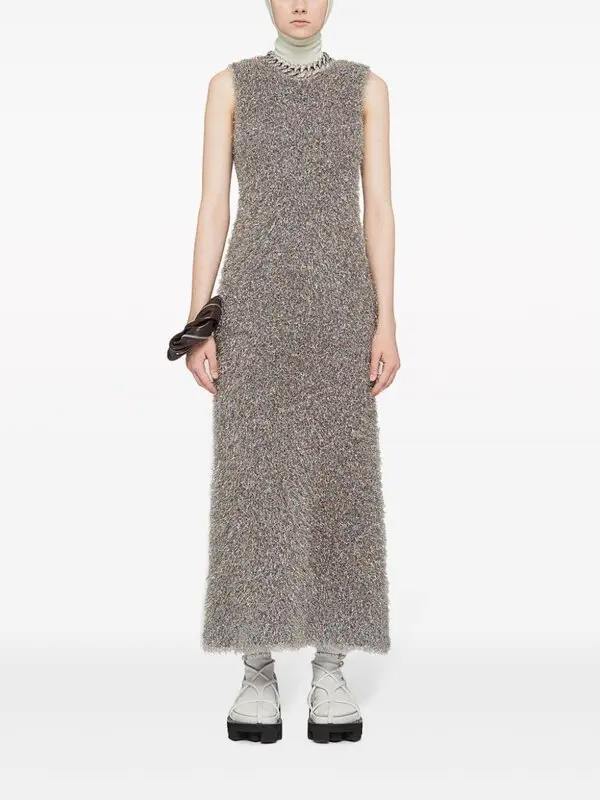 JIL SANDER V-neck Midi Dress