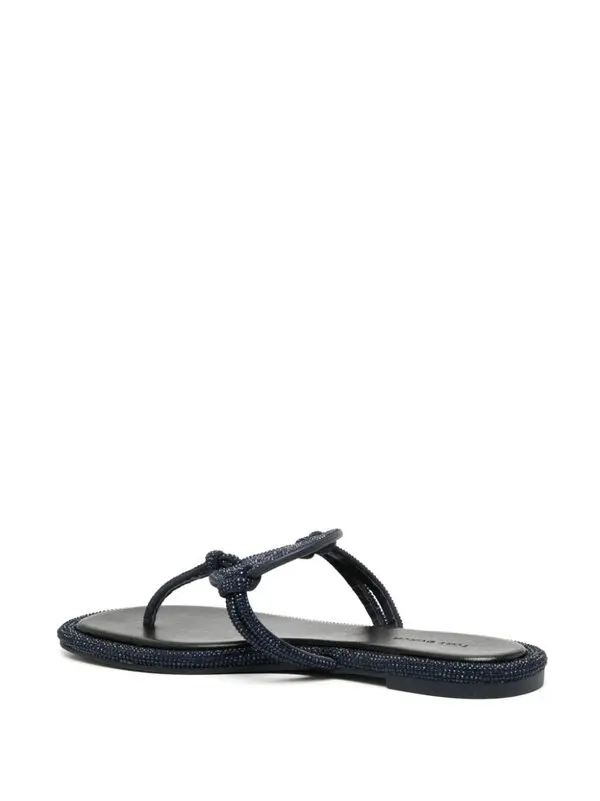 Tory Burch Miller Pavé Crystal Sandals - Blue
