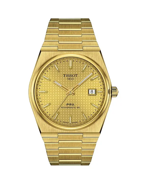 TISSOT Prx Powermatic 80 Watch - Gold