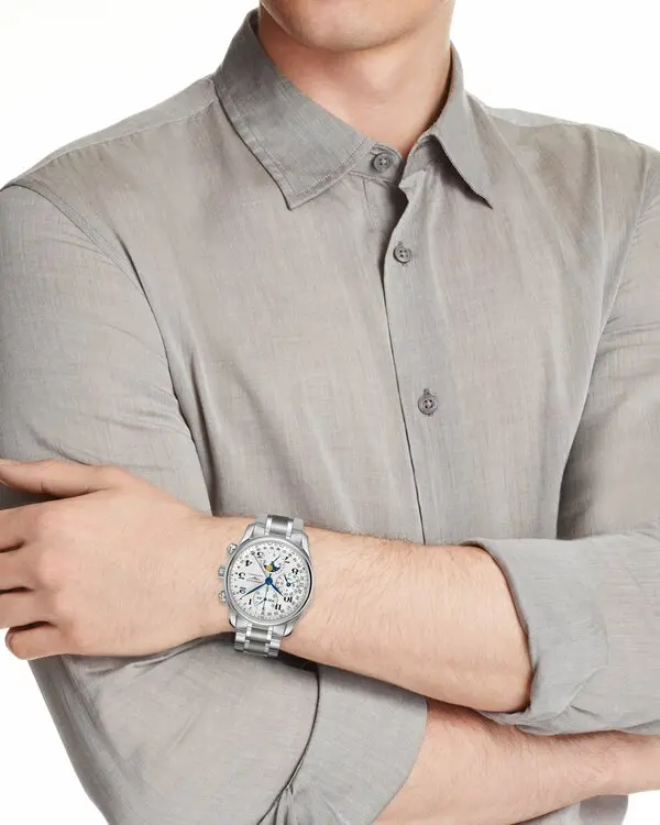 LONGINES Master Chronograph, 40mm - Silver