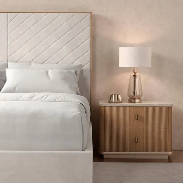 CARACOLE Meet You In The Middle Bed, King - Ivory