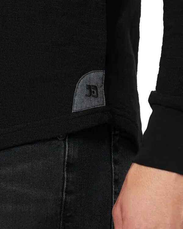 Joe's Jeans Essential Double Face Henley - Black