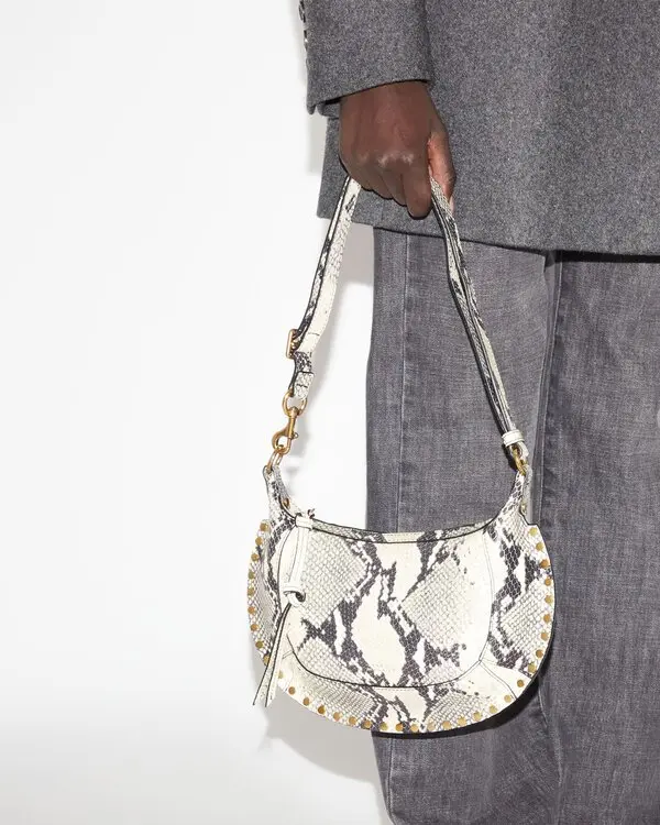 Isabel Marant Oskan Moon Leather Shoulder Bag
