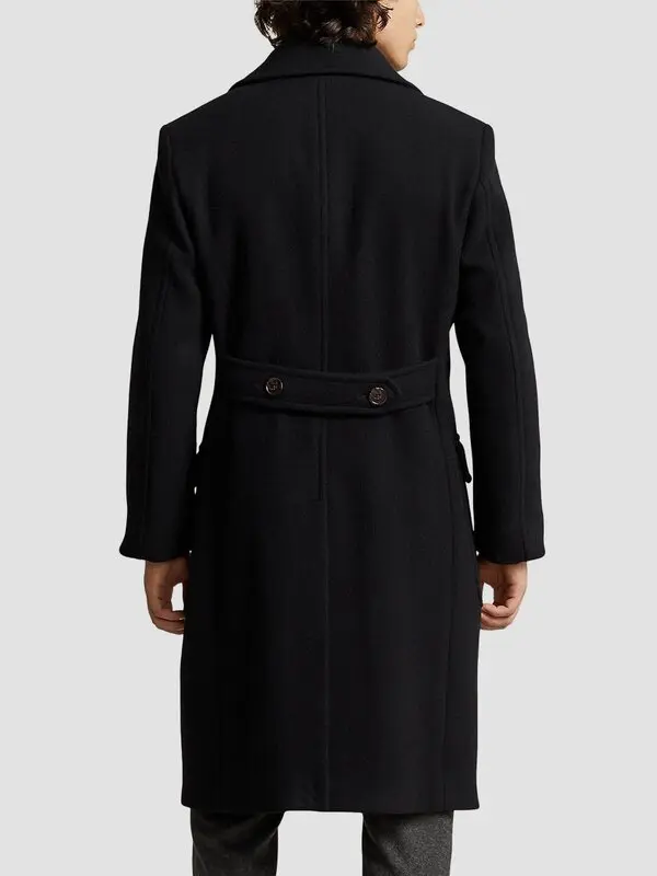 Polo Ralph Lauren Wool Double-breasted Coat - Black