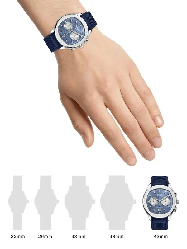PIAGET Polo Stainless Steel & Rubber Chronograph Watch/42mm