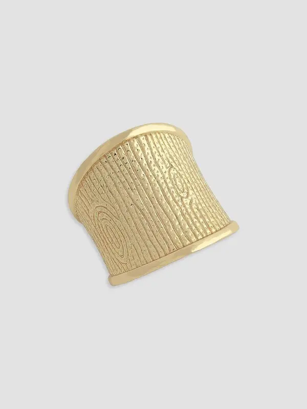 ANABEL ARAM Enchanted Forest Bark 18k -plated Ring