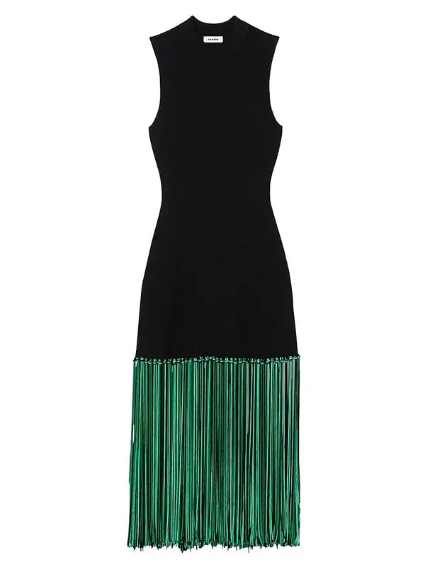 Sandro Fringed Dress