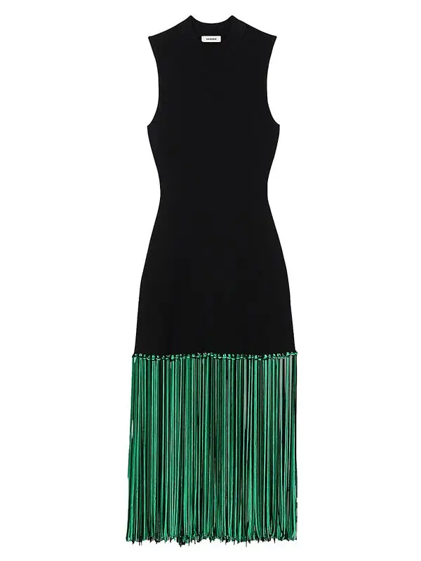 Sandro Fringed Dress
