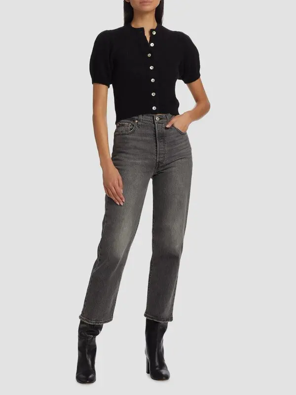 DÔEN Anisa Crop Cardigan - Black