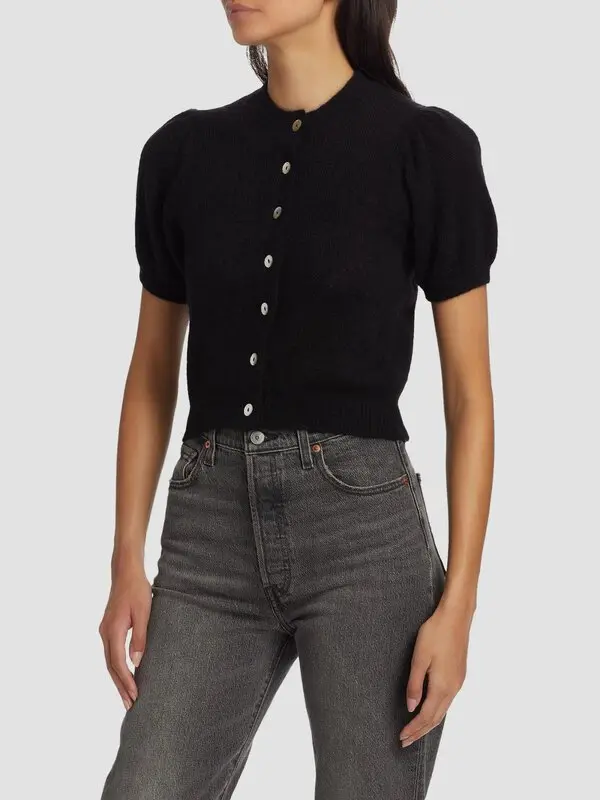 DÔEN Anisa Crop Cardigan - Black