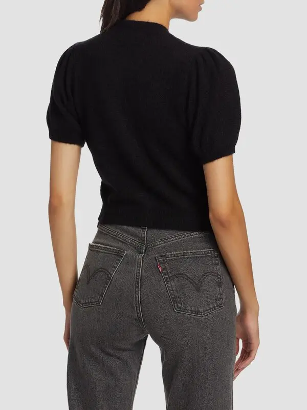 DÔEN Anisa Crop Cardigan - Black