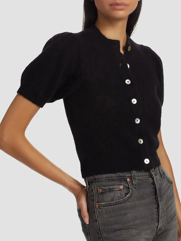 DÔEN Anisa Crop Cardigan - Black