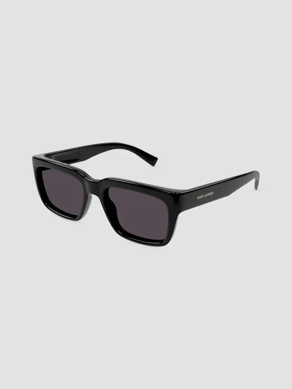 Saint Laurent Script 55mm Square Sunglasses - Black