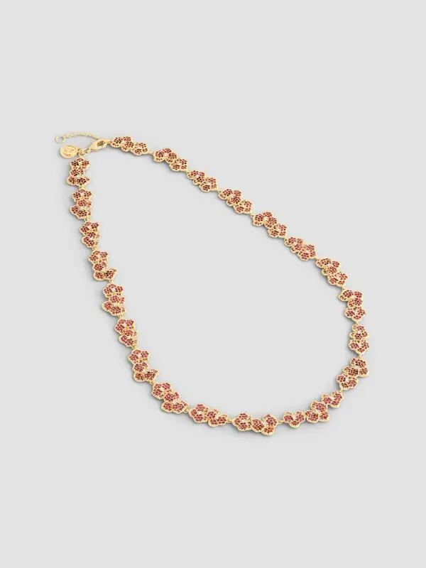 ANABEL ARAM Orchid 18k Gold-plated & Cubic Zirconia Necklace