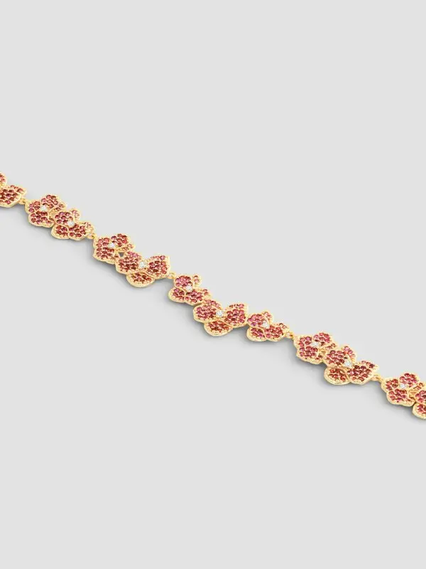 ANABEL ARAM Orchid 18k Gold-plated & Cubic Zirconia Necklace