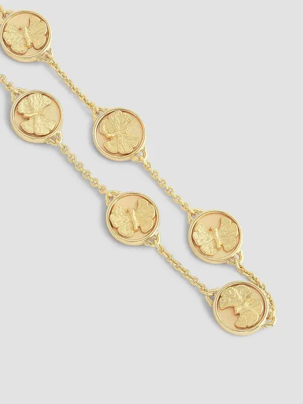 ANABEL ARAM 18k -plated Butterfly Coin Bracelet/6