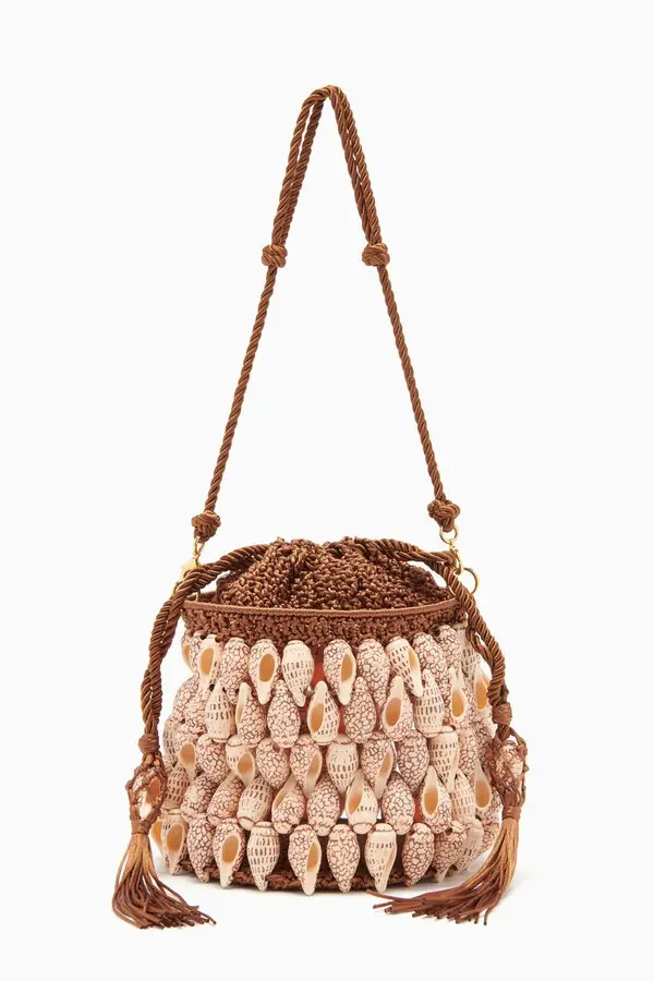 Ulla Johnson Nadia Seashell Bucket Bag