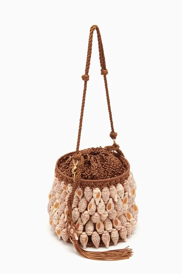 Ulla Johnson Nadia Seashell Bucket Bag
